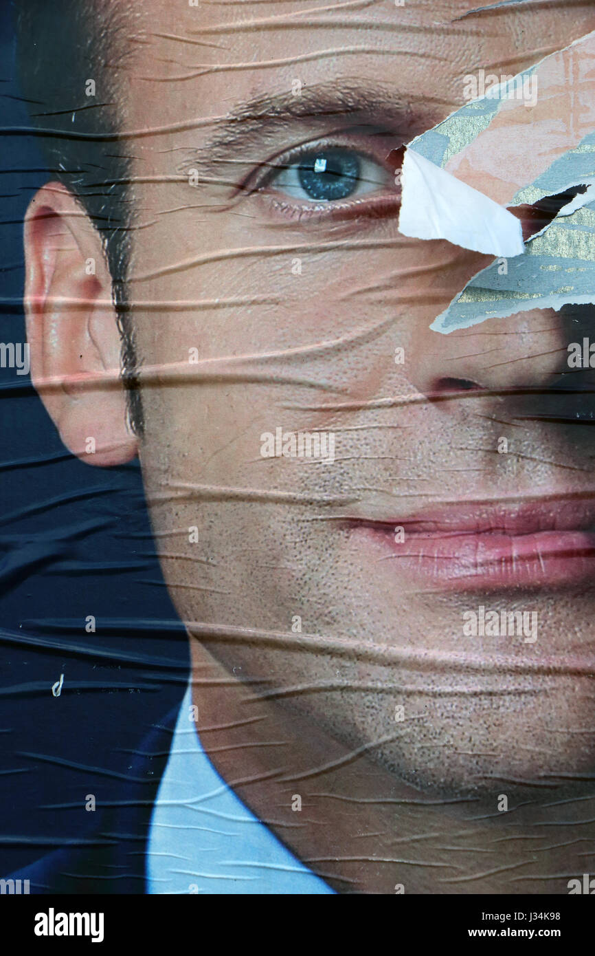 French Election Campaign Posters 2017 Stock Photo - Alamy