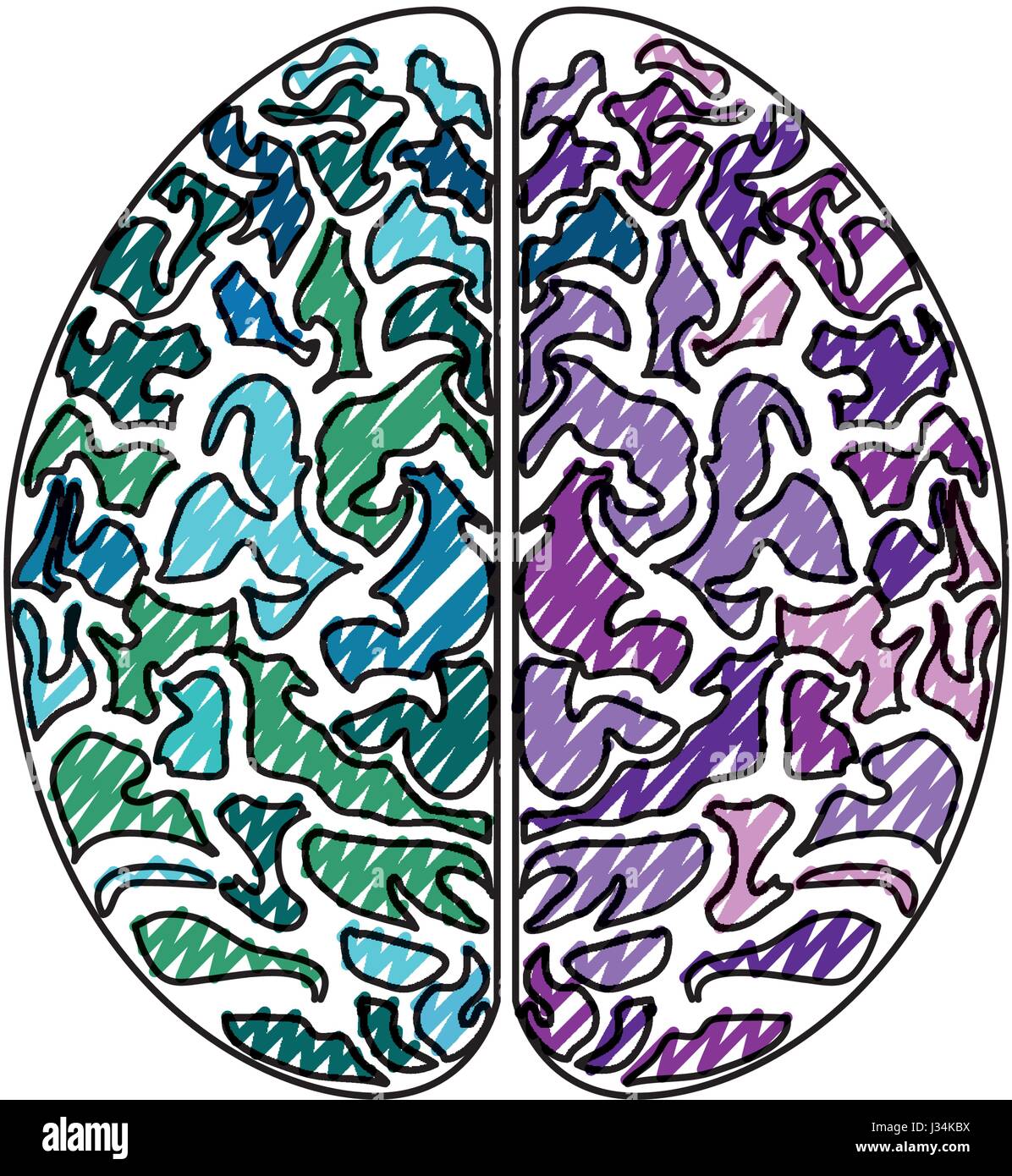 Human brain design Stock Vector Image & Art - Alamy