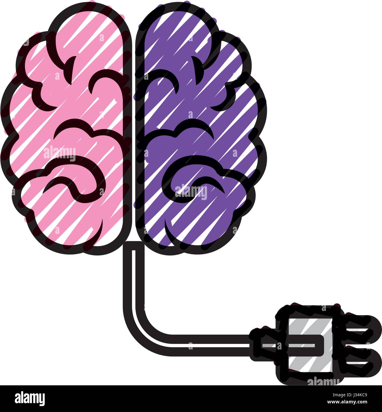 Human brain design Stock Vector Image & Art - Alamy