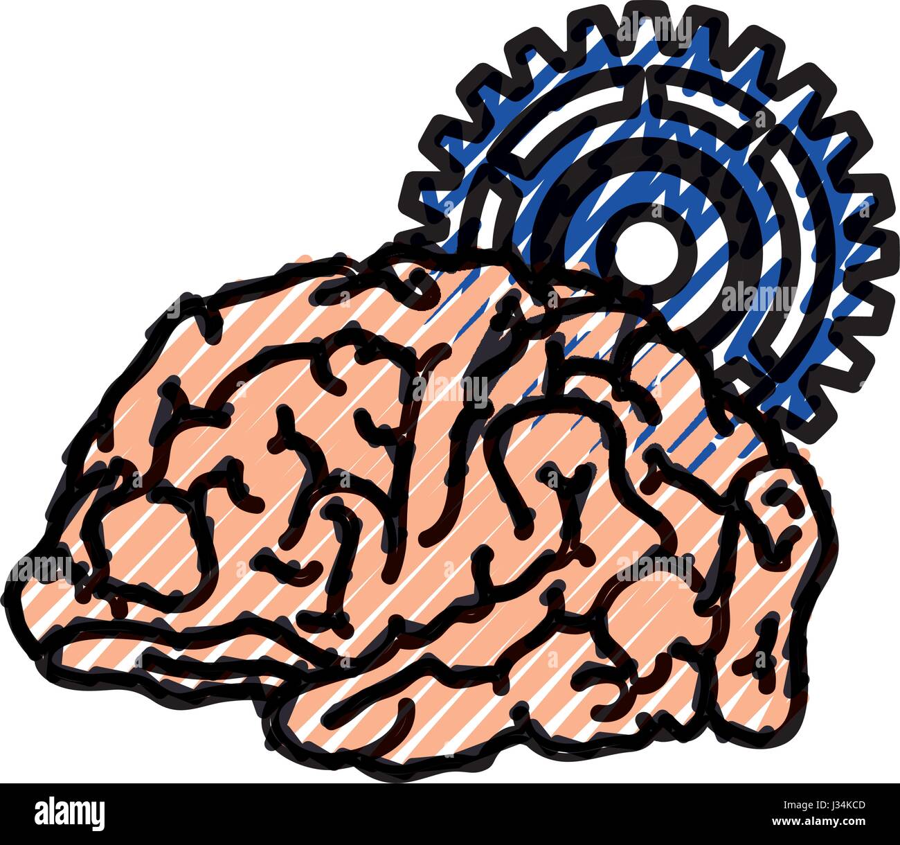 Human brain design Stock Vector Image & Art - Alamy