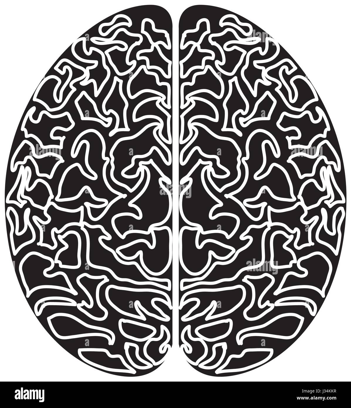 human brain icon Stock Vector Image & Art - Alamy