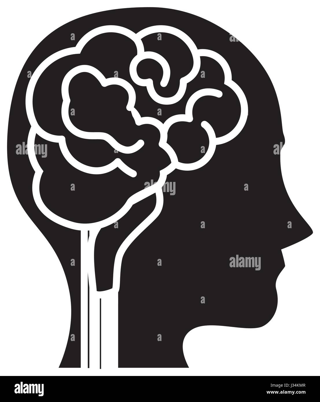 human brain icon Stock Vector Image & Art - Alamy