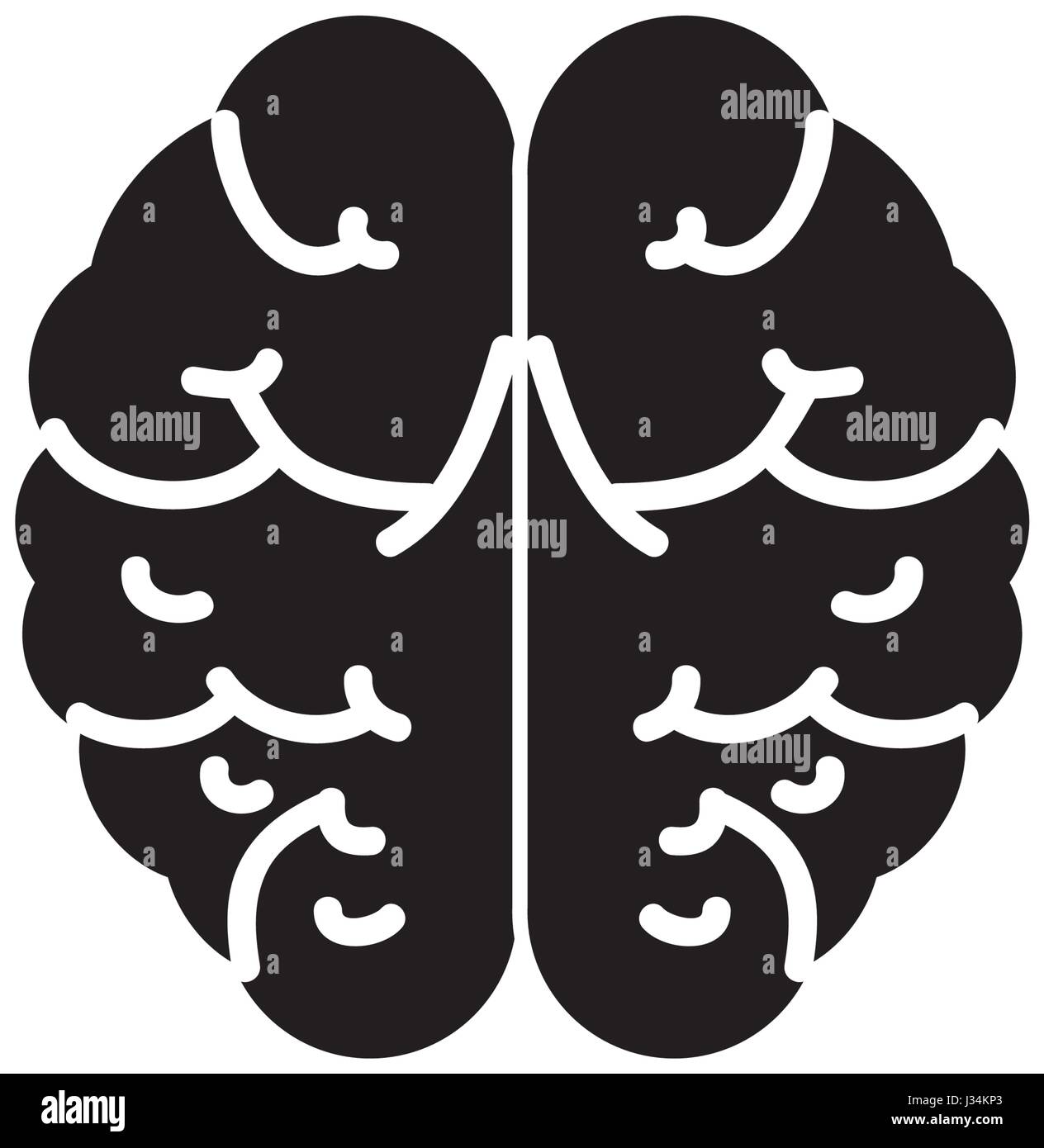 human brain icon Stock Vector Image & Art - Alamy