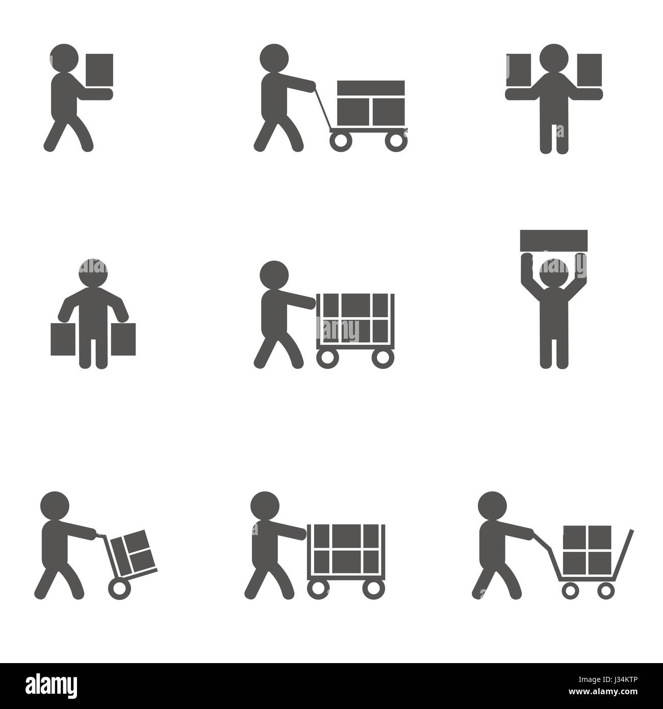 Cargo loader Stock Vector Images - Alamy