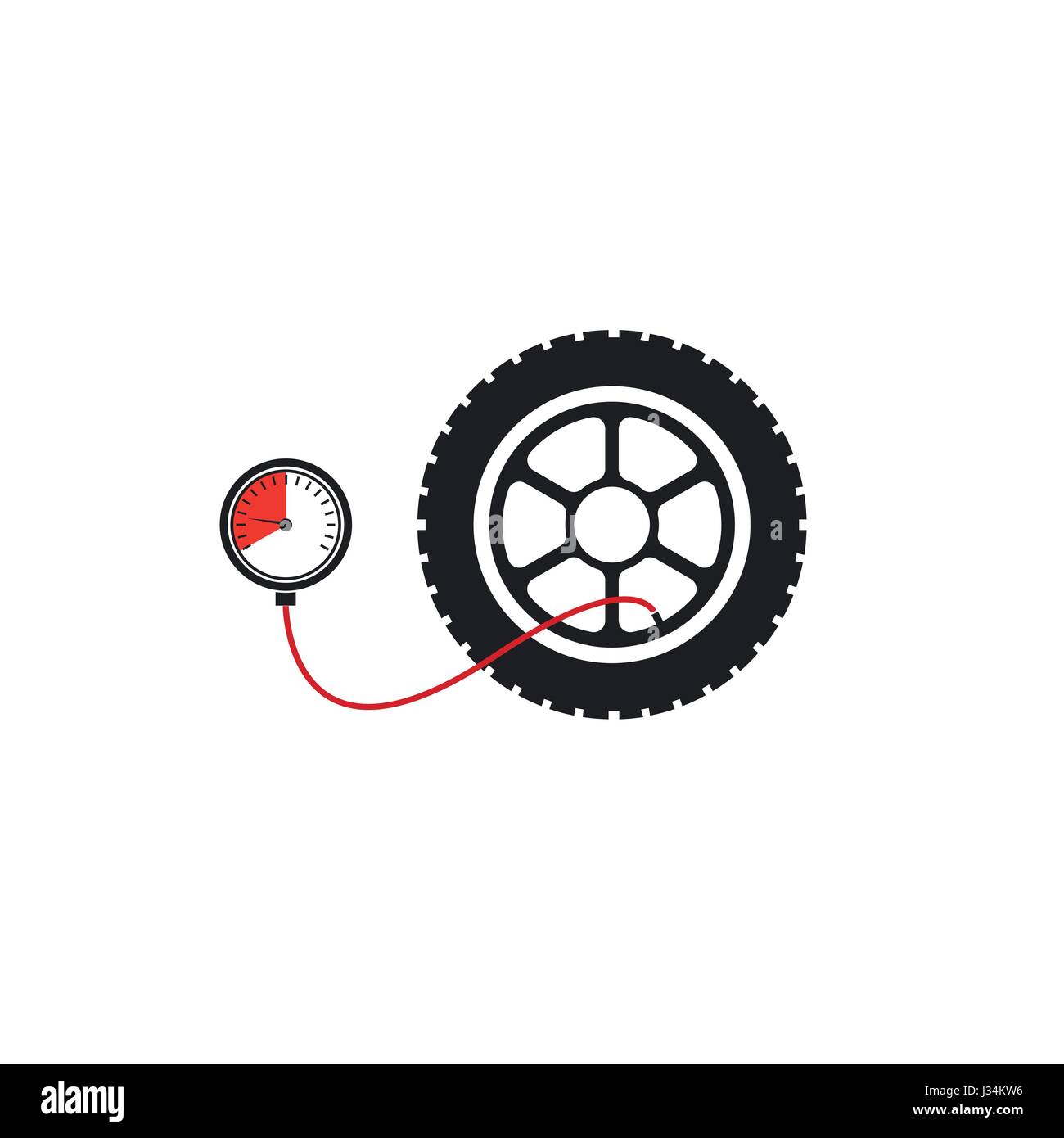 Pressure measurement tool icon Cut Out Stock Images & Pictures - Alamy