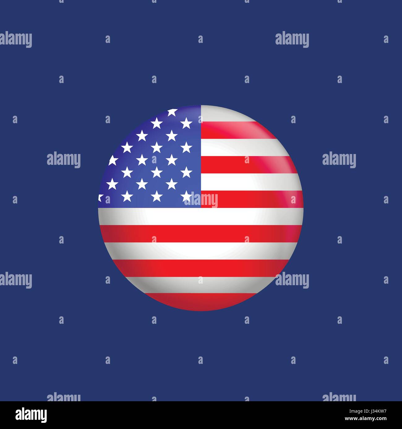 USA flag badge Stock Vector Image & Art - Alamy