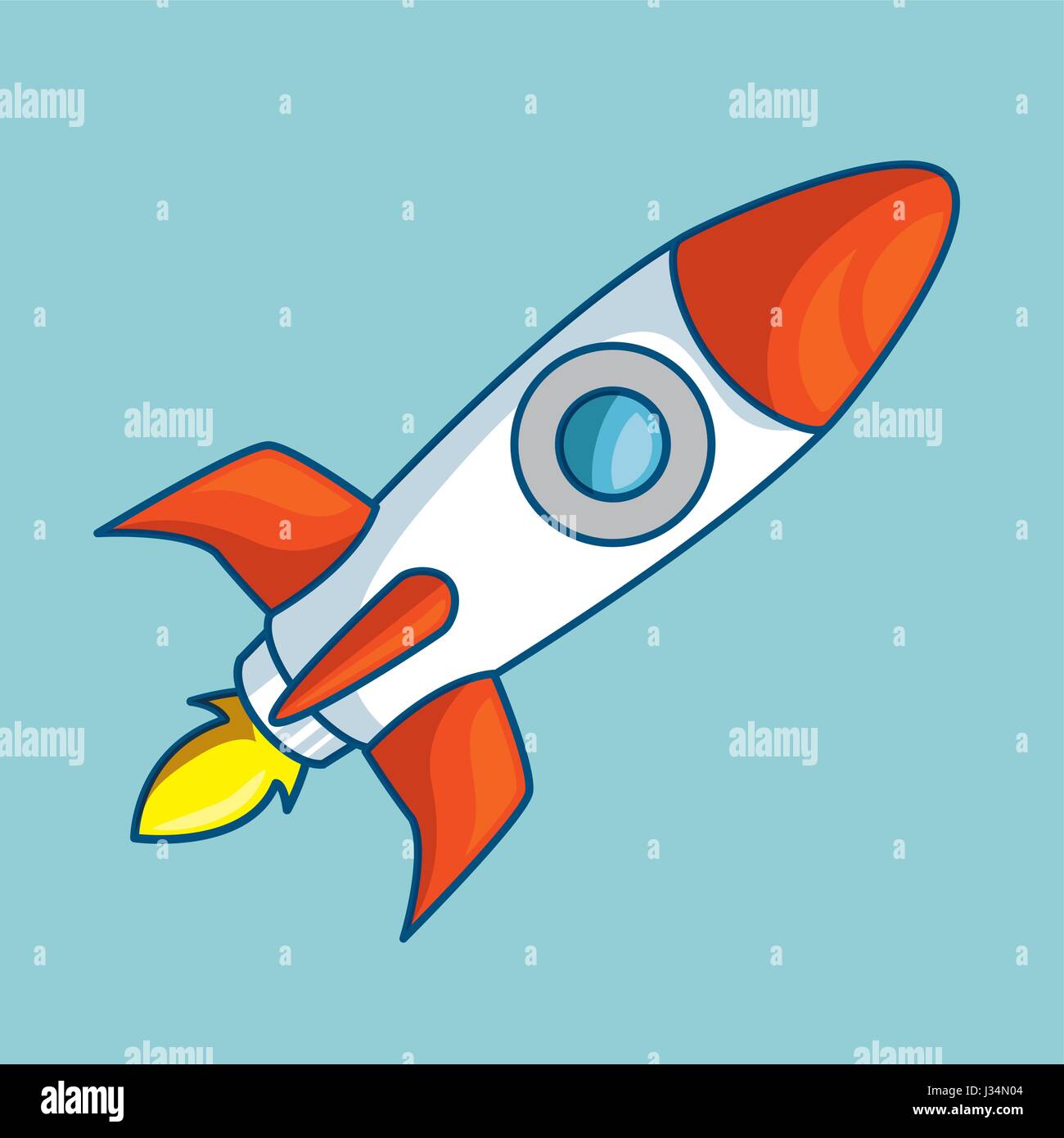 rocket start-up isolated icon Stock Vector Image & Art - Alamy