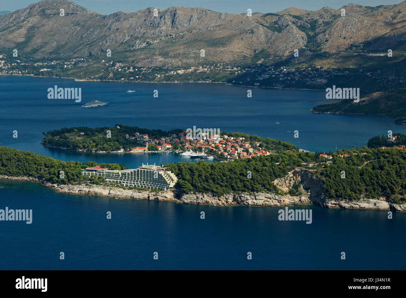 Aerial view of Cavtat Stock Photo - Alamy