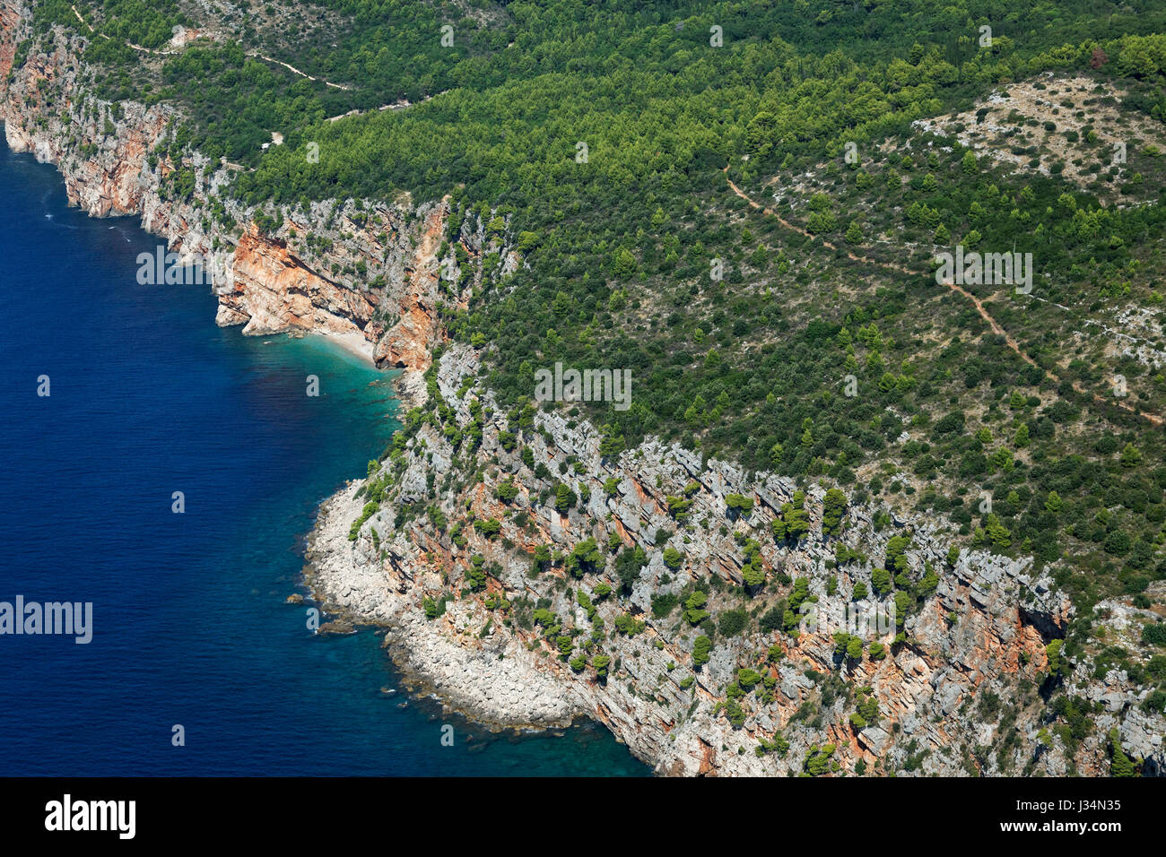 Konavle cliffs near Dubrovnik Stock Photo - Alamy