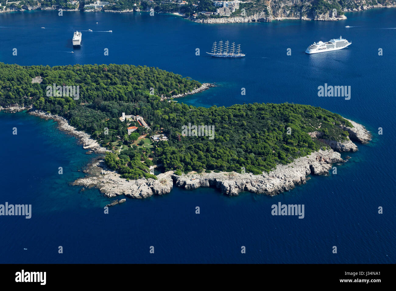 Lokrum island monastery hi-res stock photography and images - Alamy