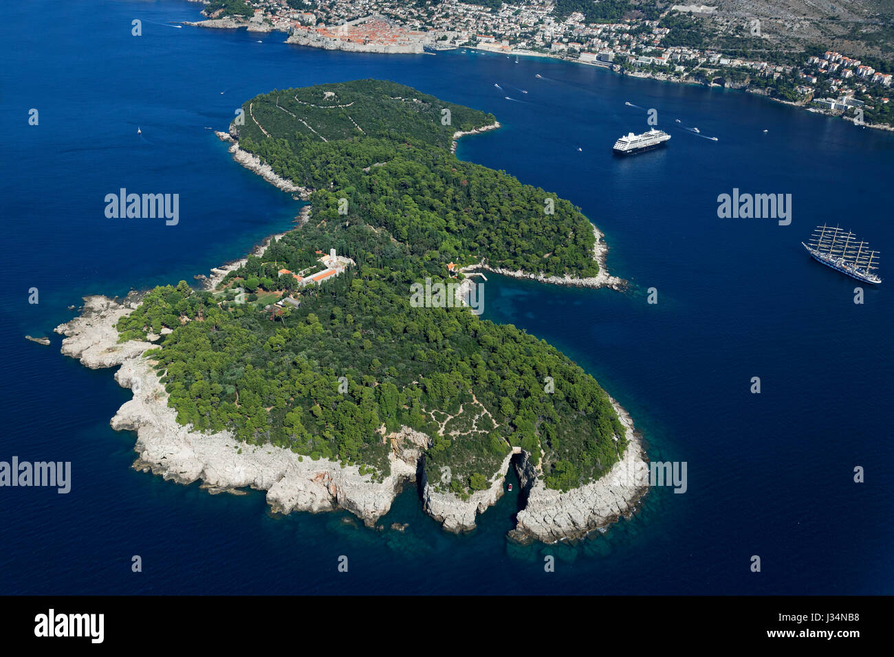 Botanical garden lokrum island dubrovnik hi-res stock photography and ...