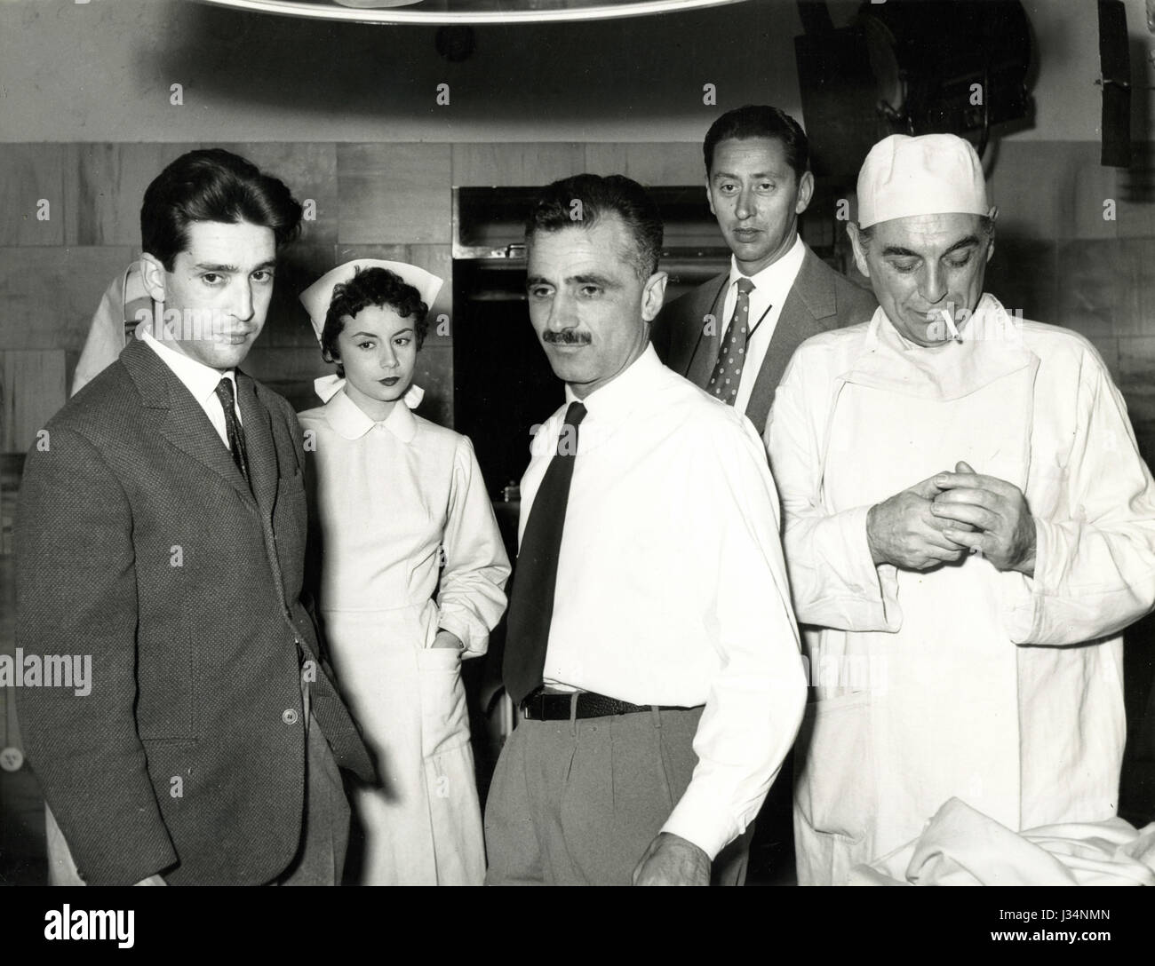 Italian movie director Mario Monicelli on the set of the movie The Art ...