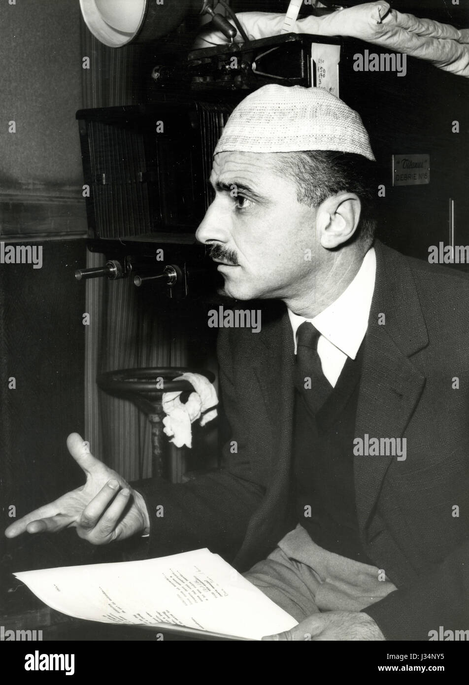 Italian movie director Mario Monicelli on the set of the movie The Art ...