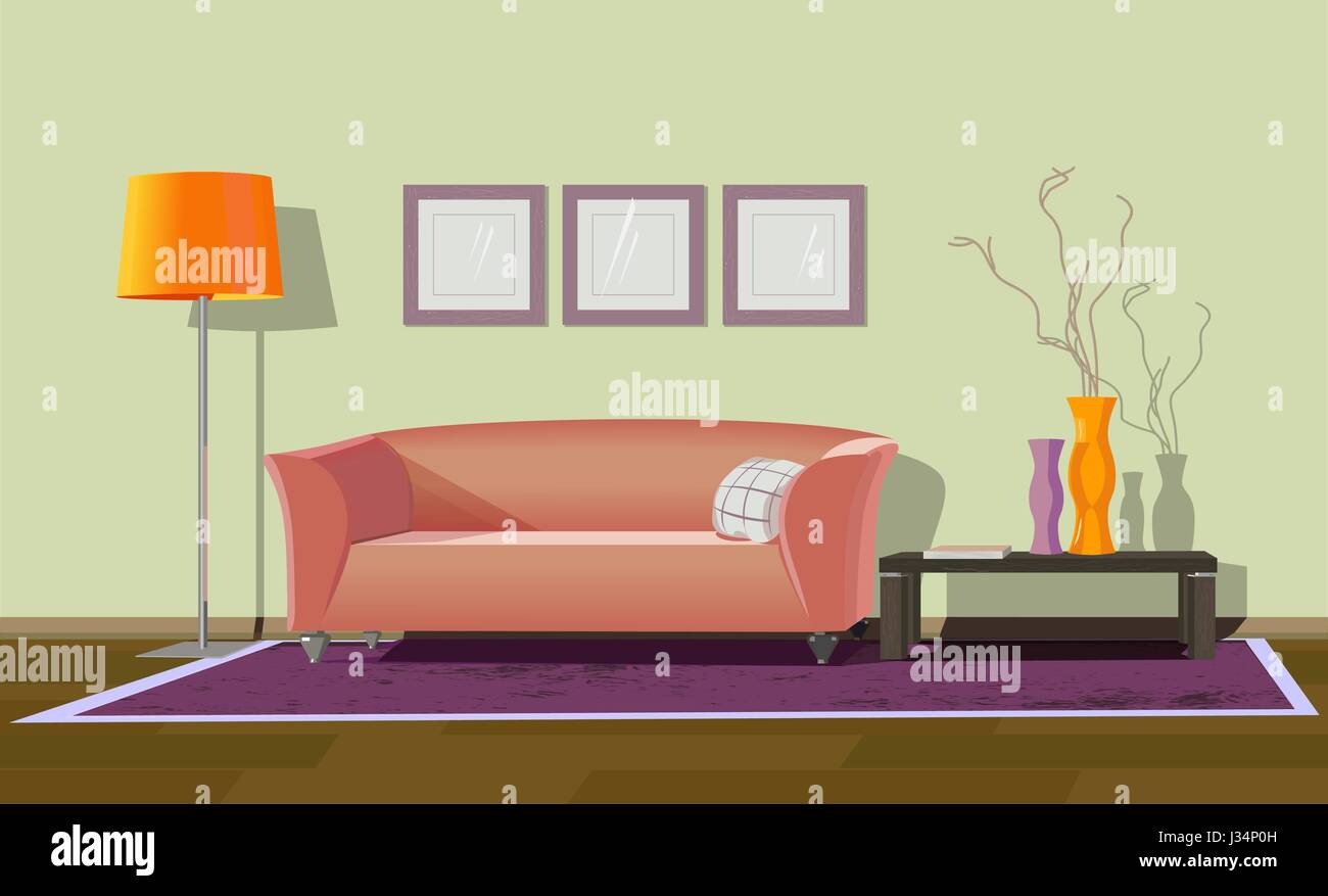 Living room graphic color Stock Vector Images - Alamy