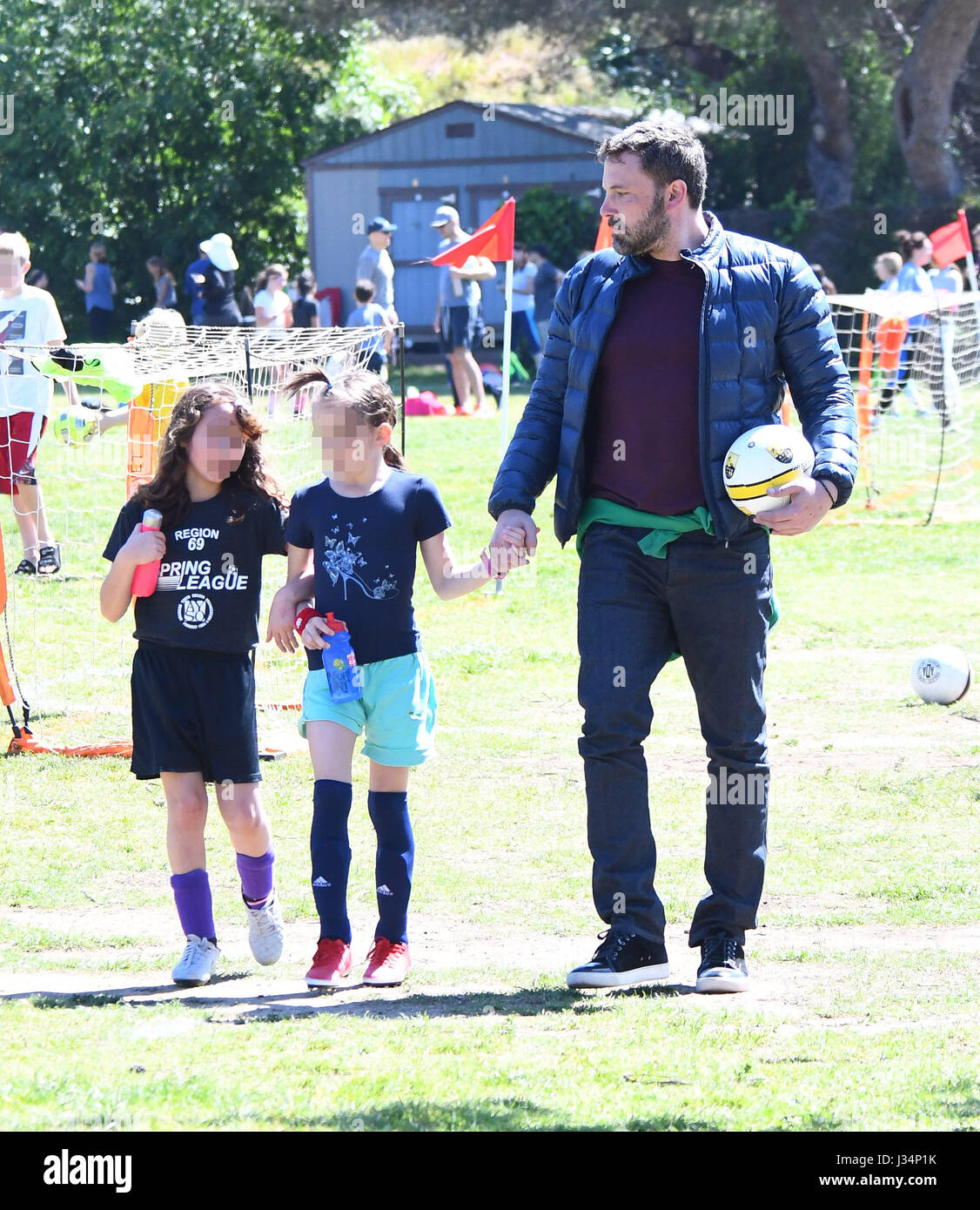 Ben Affleck goes to soccer practice with his daughter Featuring: Ben ...