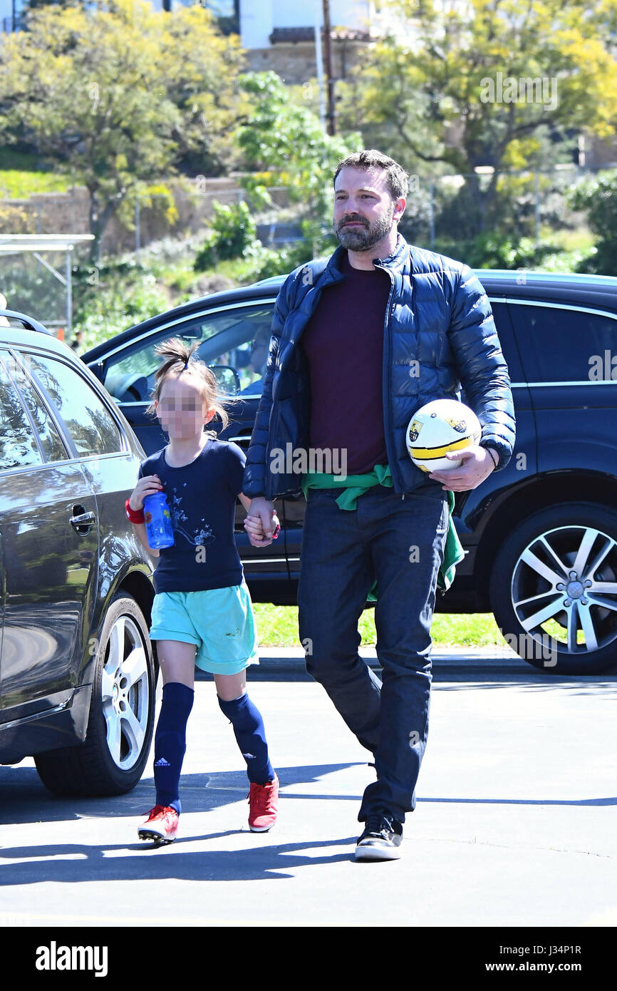 Ben Affleck goes to soccer practice with his daughter Featuring: Ben ...