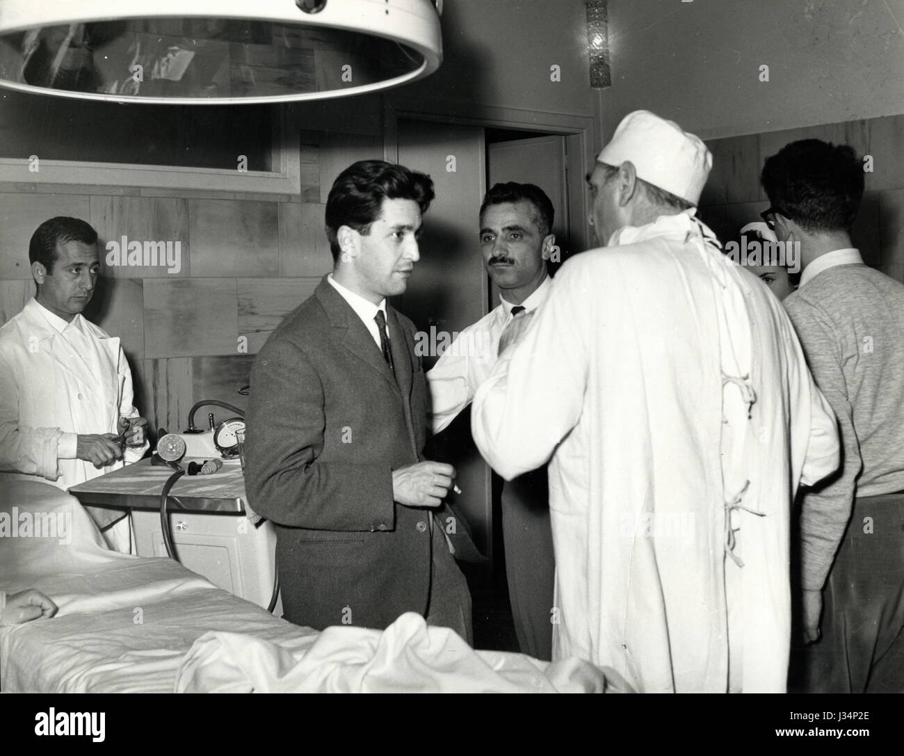 Italian movie director Mario Monicelli on the set of the movie The Art ...