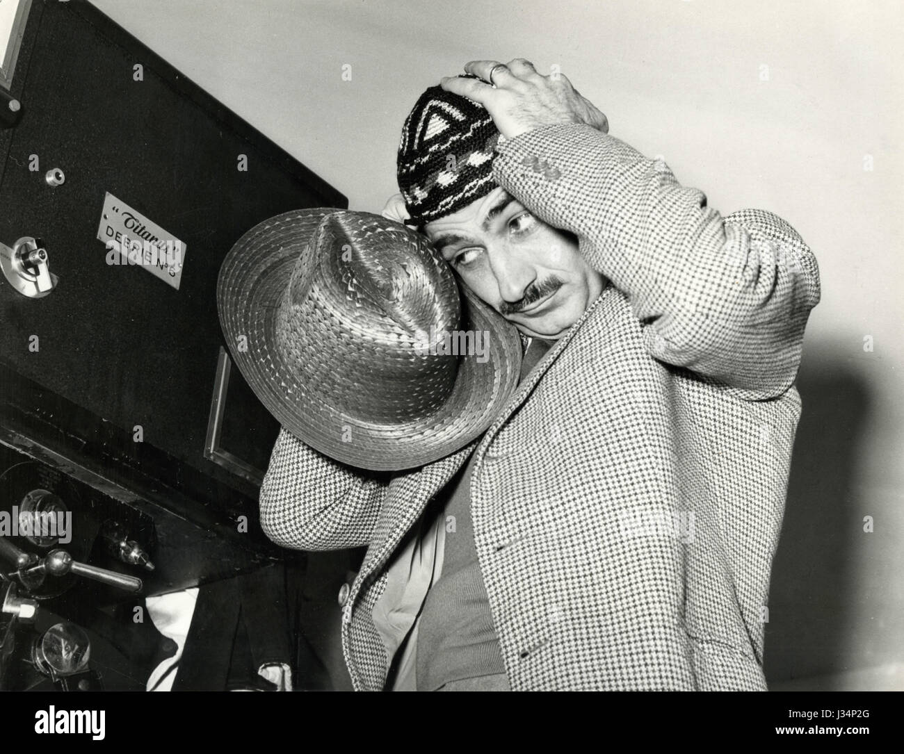 Italian movie director Mario Monicelli on the set of the movie The Art ...