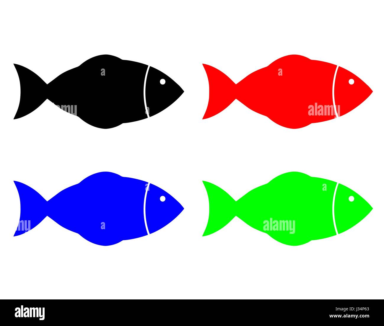 fish in multiple colors vector Stock Vector Image & Art - Alamy