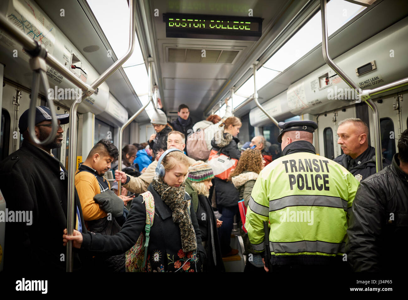 Underground subway system in Boston Massachusetts, United States, USA ...