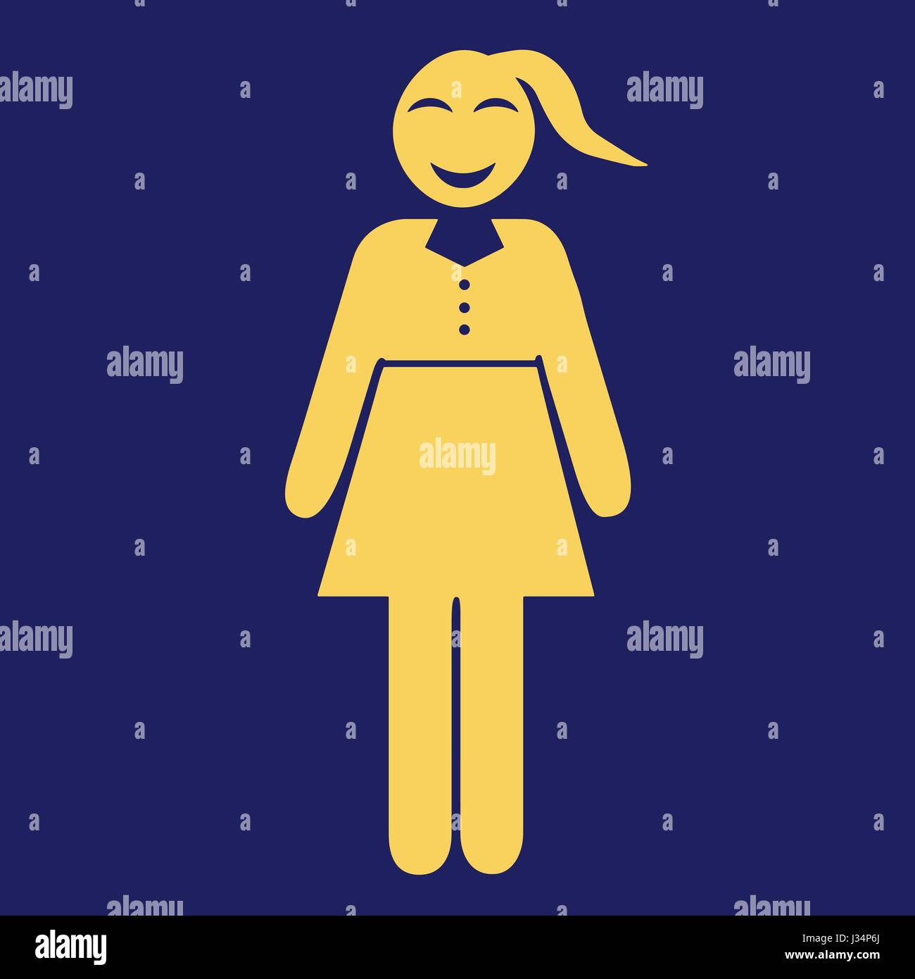 young girl vector Stock Vector Image & Art - Alamy