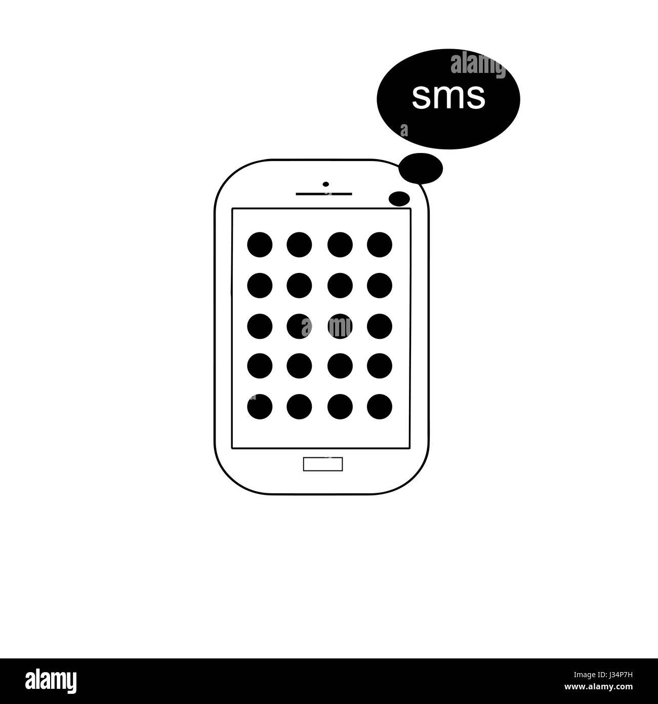 mobile phone vector Stock Vector Image & Art - Alamy