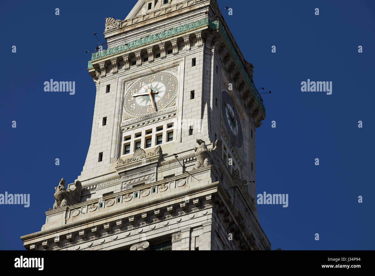 Clock tower, The Custom House Tower skyscraper McKinley Square ...