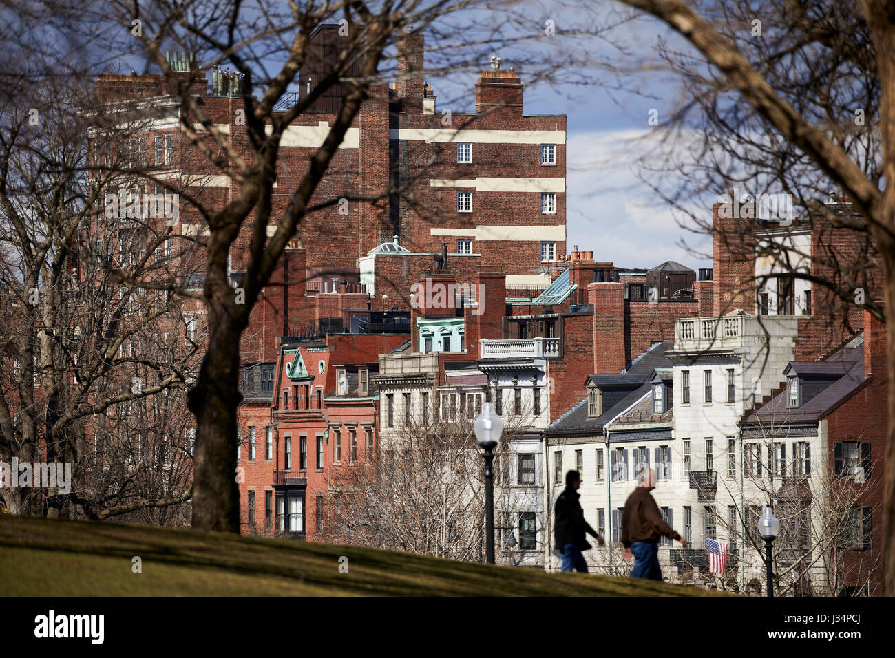Boston Common, the country's oldest park Beacon Hill Historic District ...
