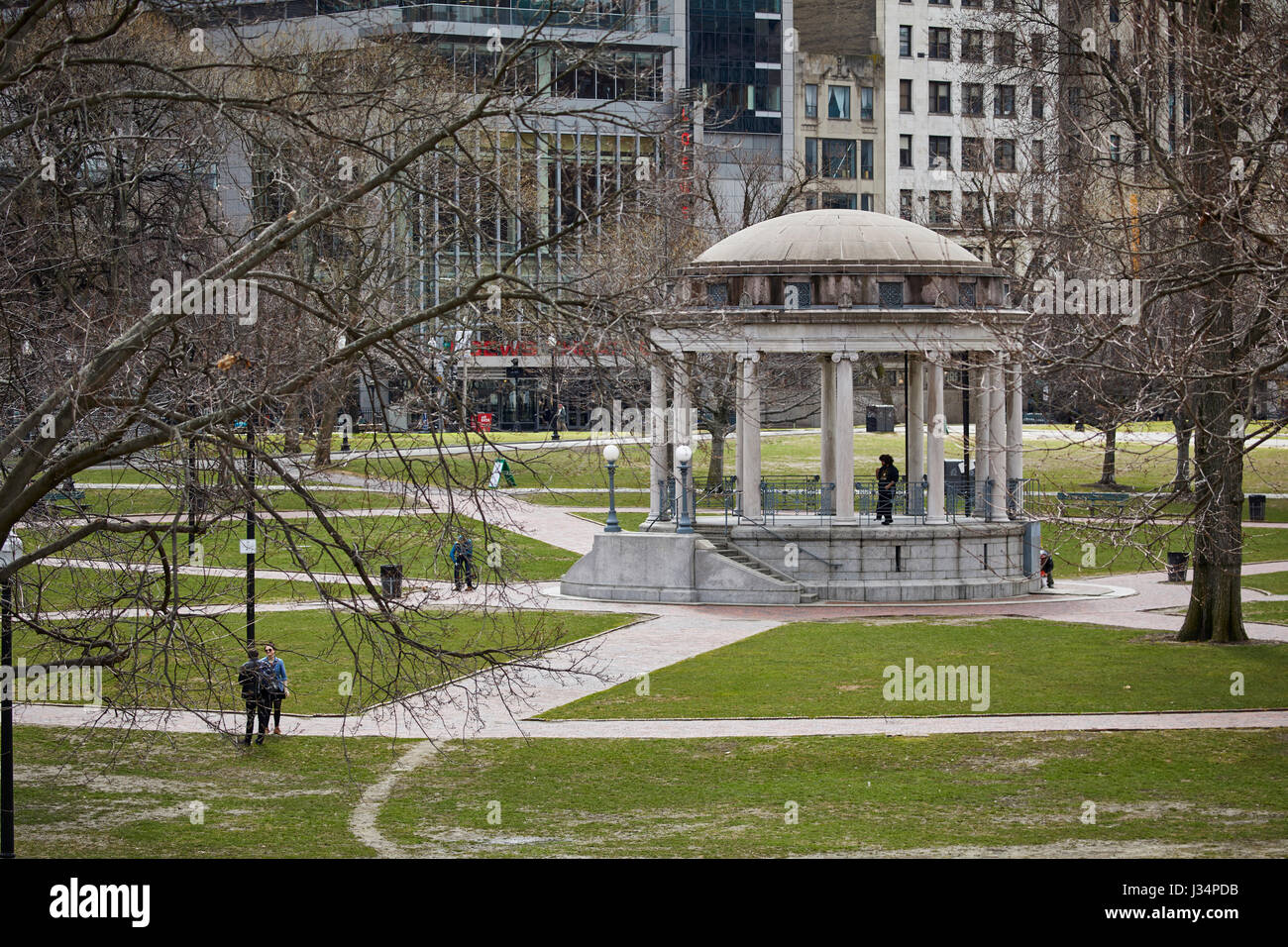Bandstand Boston Common, the country's oldest park Beacon Hill Historic District, Boston ...