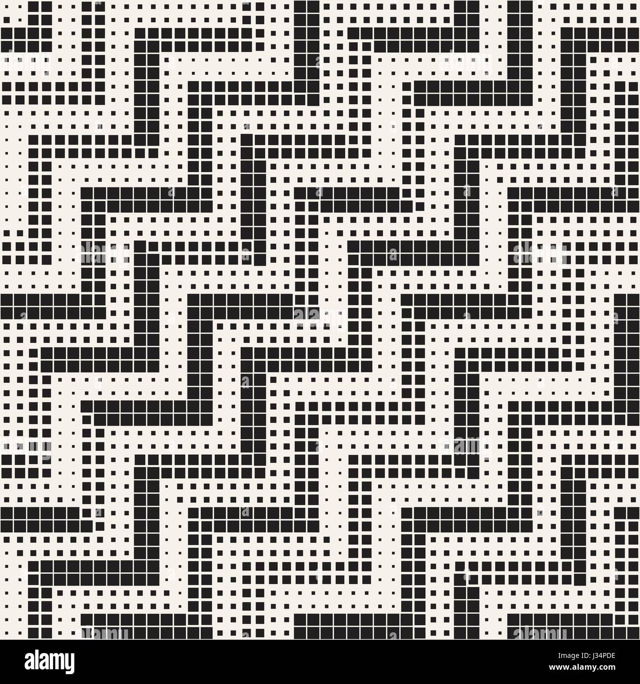 Seamless Irregular Geometric Pattern. Abstract Black and White Modern ...