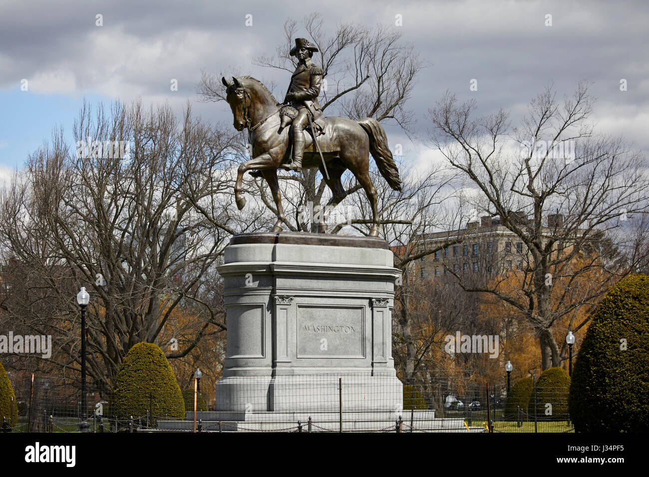 Equestrian Statue of George Washington, designed Thomas Ball Boston ...