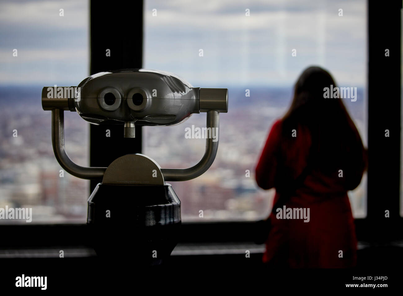 Boston view from,Prudential Tower, Skywalk Observatory Massachusetts ...