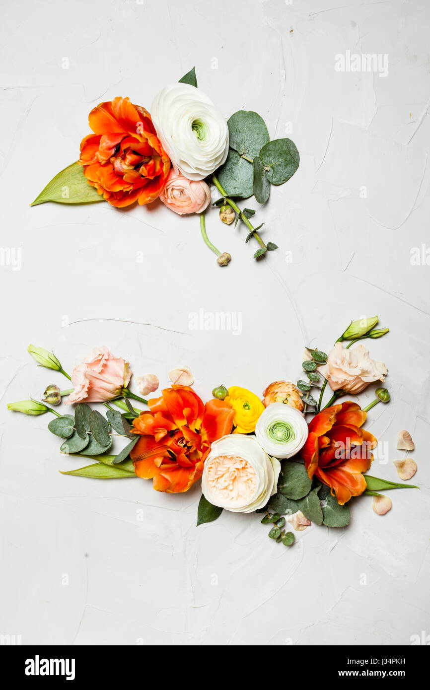 Floral design card Stock Photo - Alamy