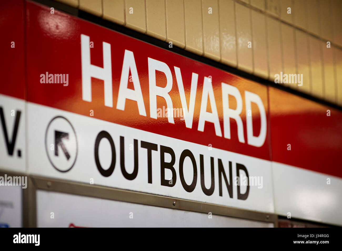 Massachusetts Bay Transportation Authority (MBTA) red Line Harvard ...