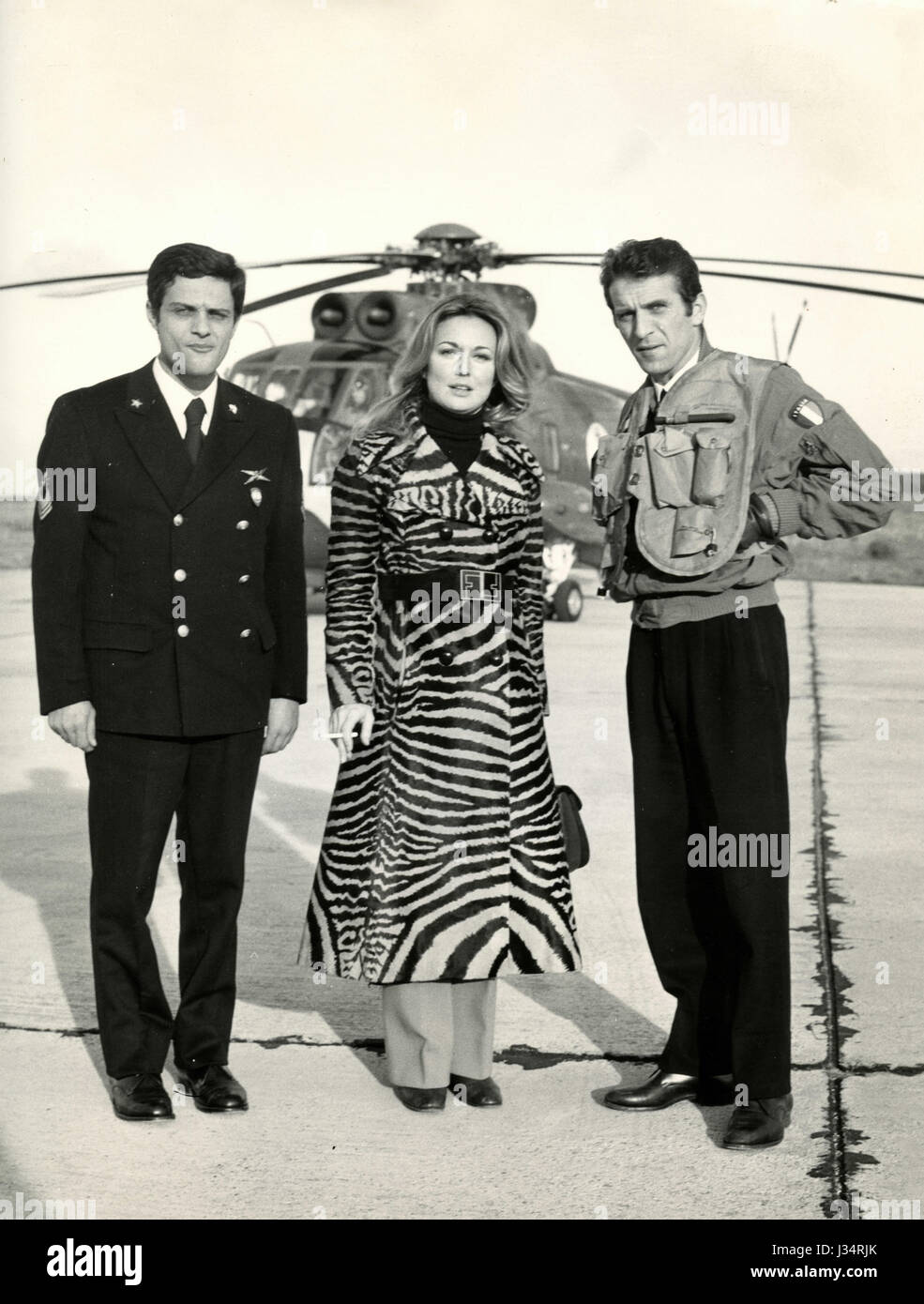 Italian showgirl Paola Piccini with sailors of the Italian Navy Stock ...