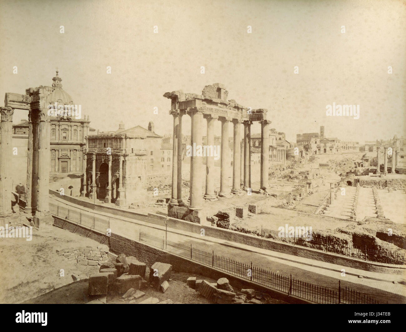 The Roman Forum and Temple of Concord, Rome, Italy Stock Photo - Alamy