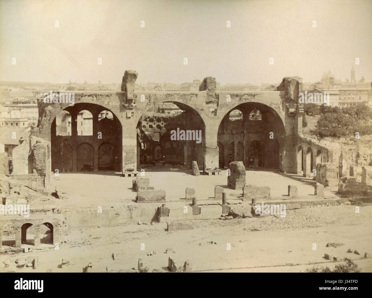 The Roman Forum, Temple of Peace, Basilica of Constantine, Rome, Italy ...