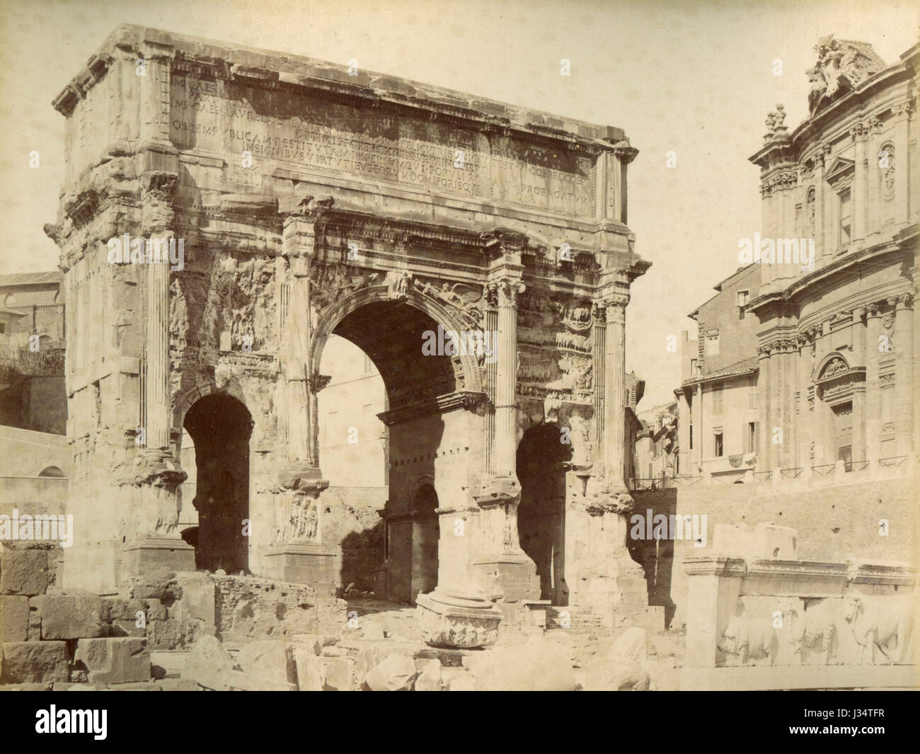 Arch of Septimius Severus, Rome, Italy Stock Photo - Alamy