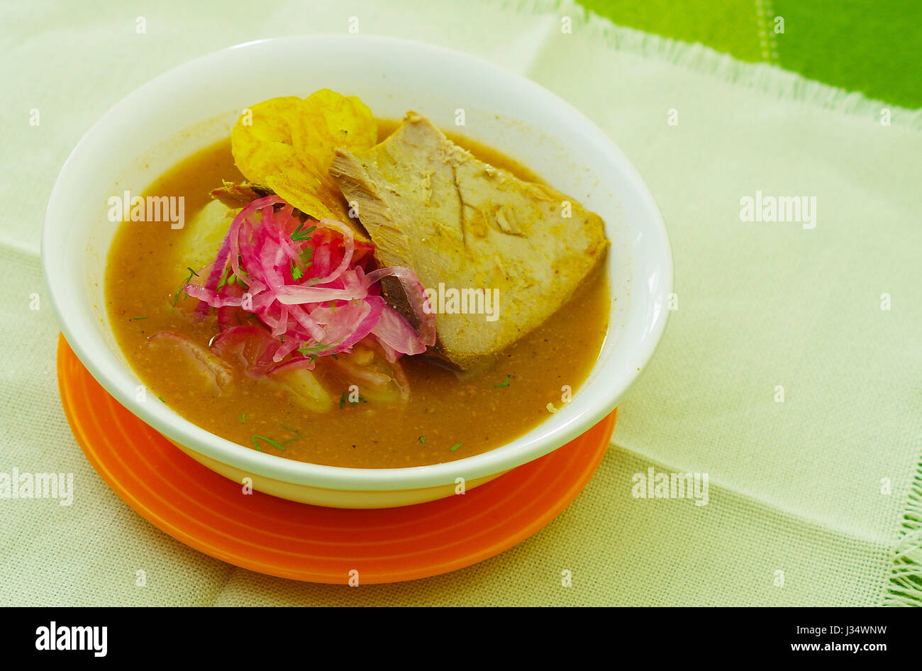 Delicious encebollado fish stew from Ecuador traditional food national ...