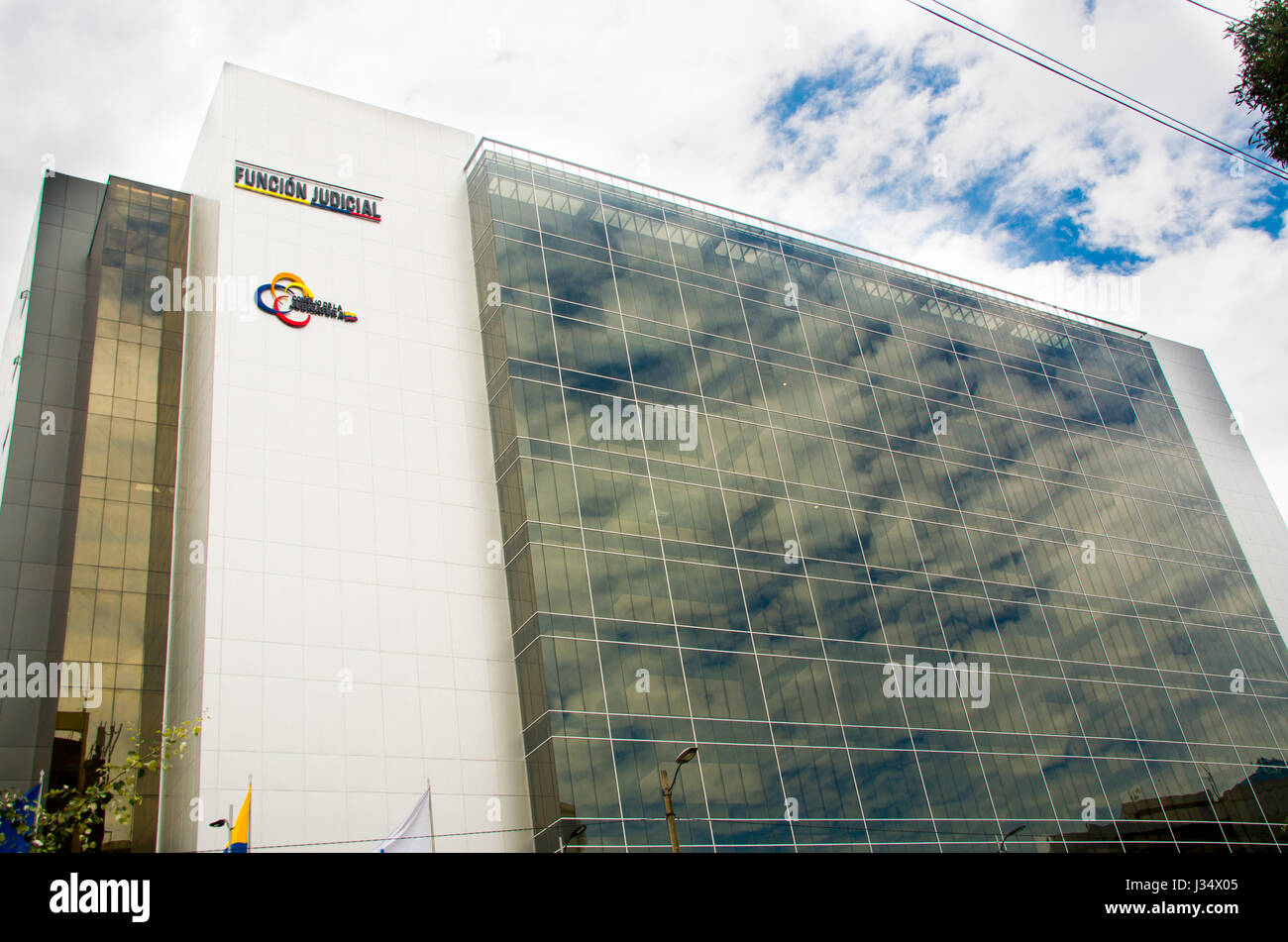 QUITO, ECUADOR- APRIL 26, 2017: New beautiful building government ...