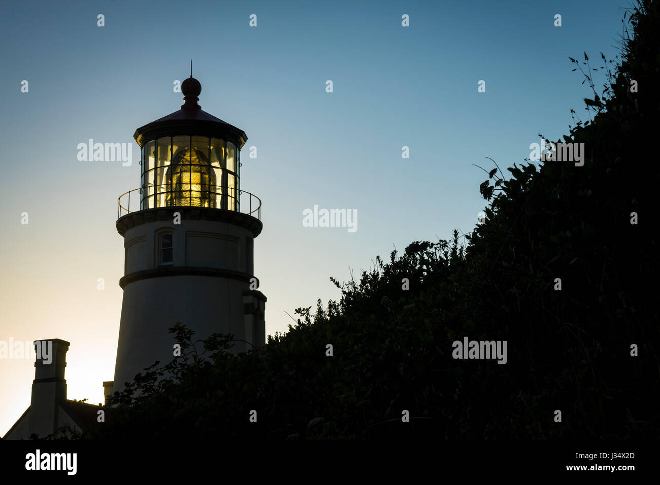 Heceta Head lighthouse on the Oregon coast Stock Photo - Alamy