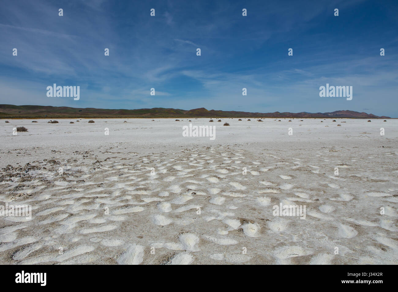 Soda Lake is a shallow lake in the Carrizo Plain National Monument, San ...