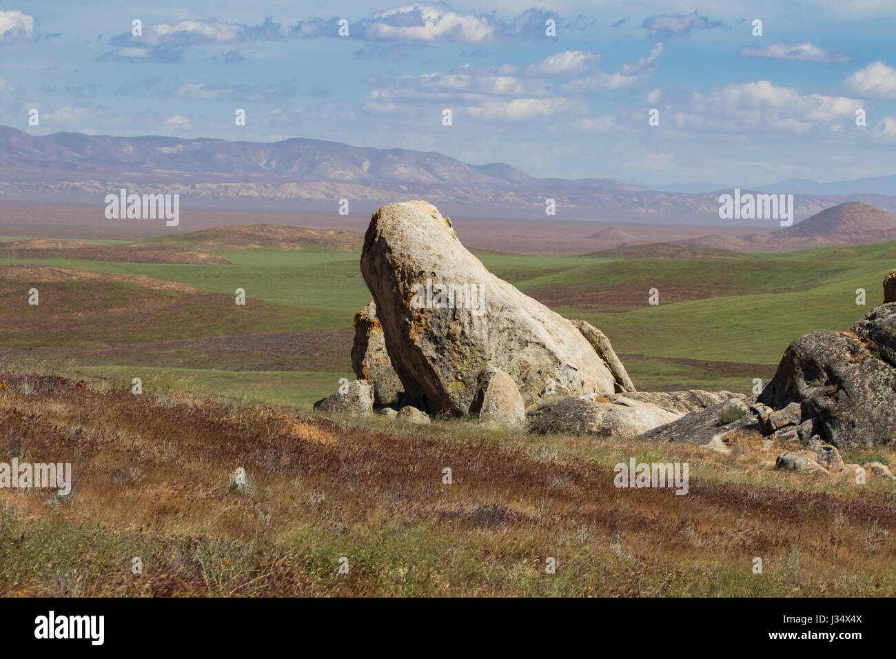 Carrizo Plain California with the temblor range in the background Stock ...