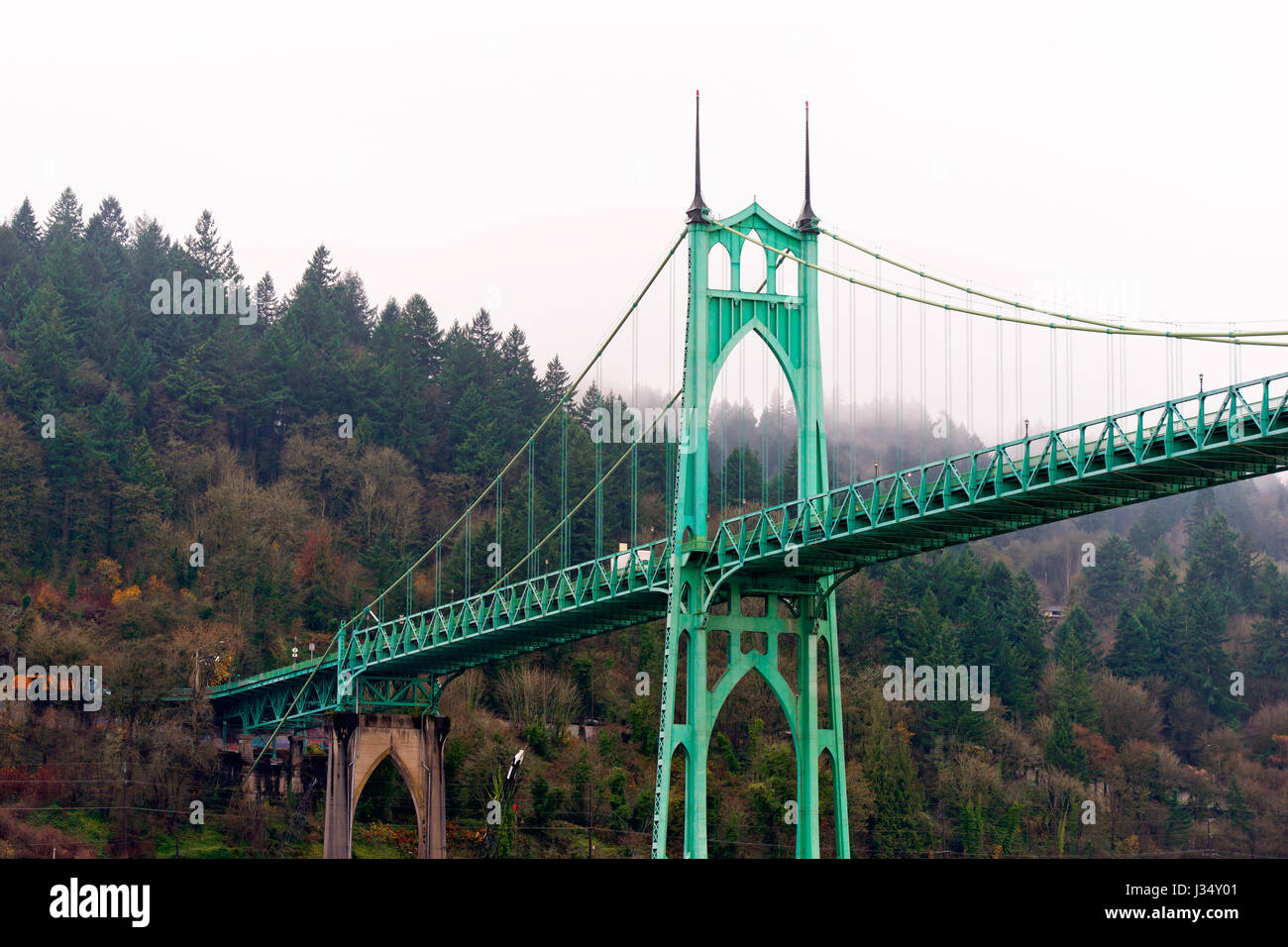 Unique and beautiful Gothic bridge with arches, spiers, towers and ...