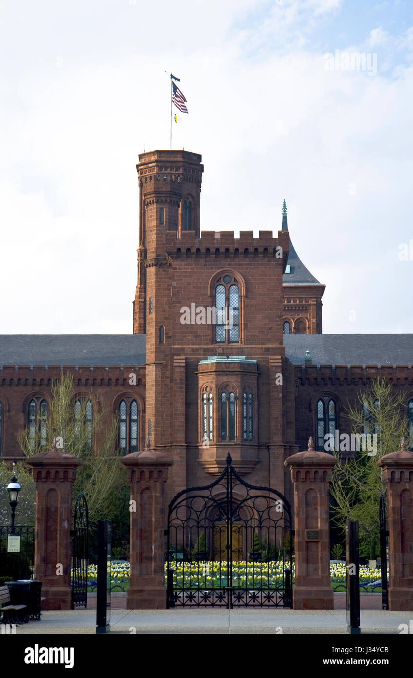 The red sandstone "Castle" was the first Smithsonian building, begun in ...