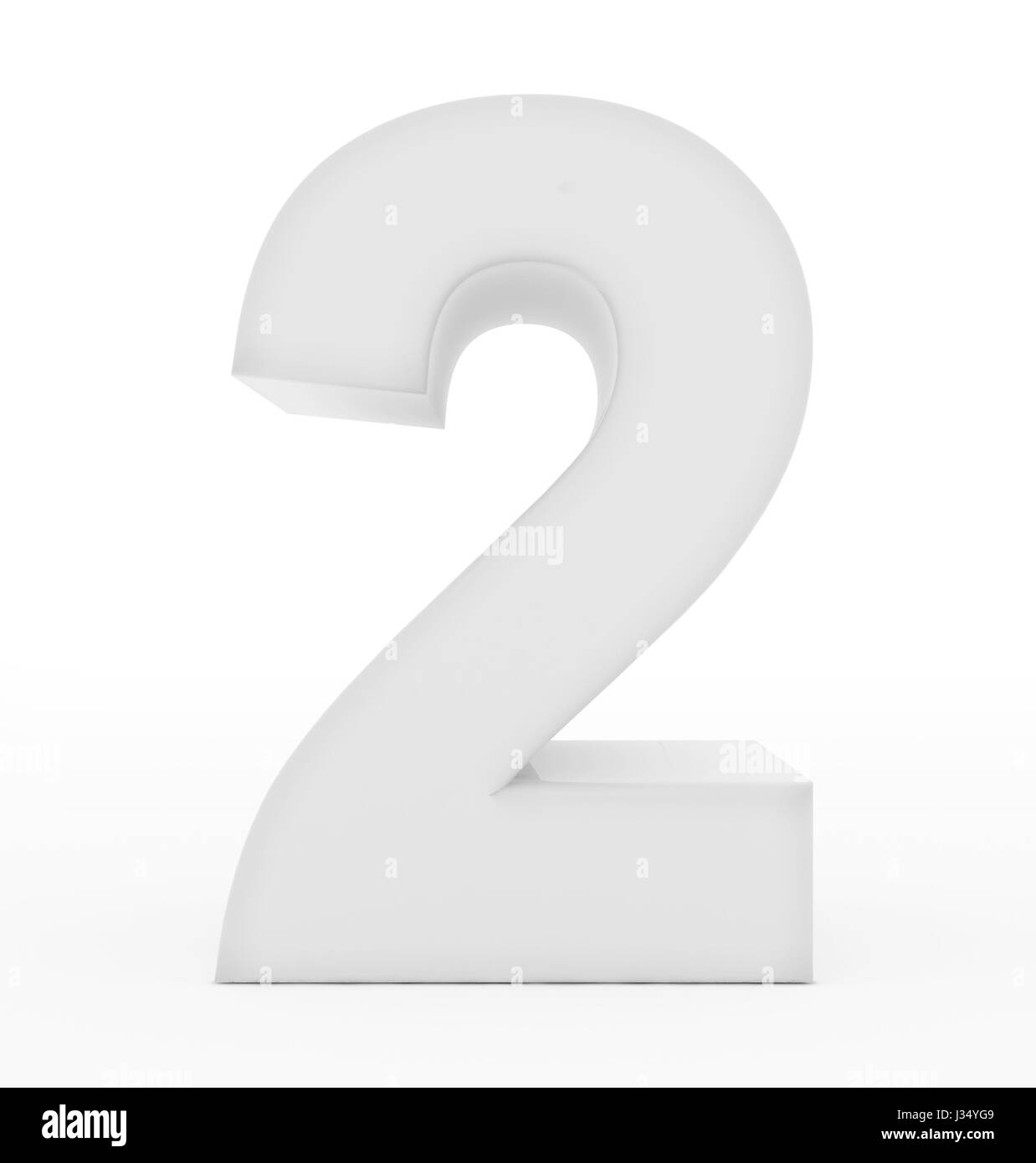 The Number 2 In Black