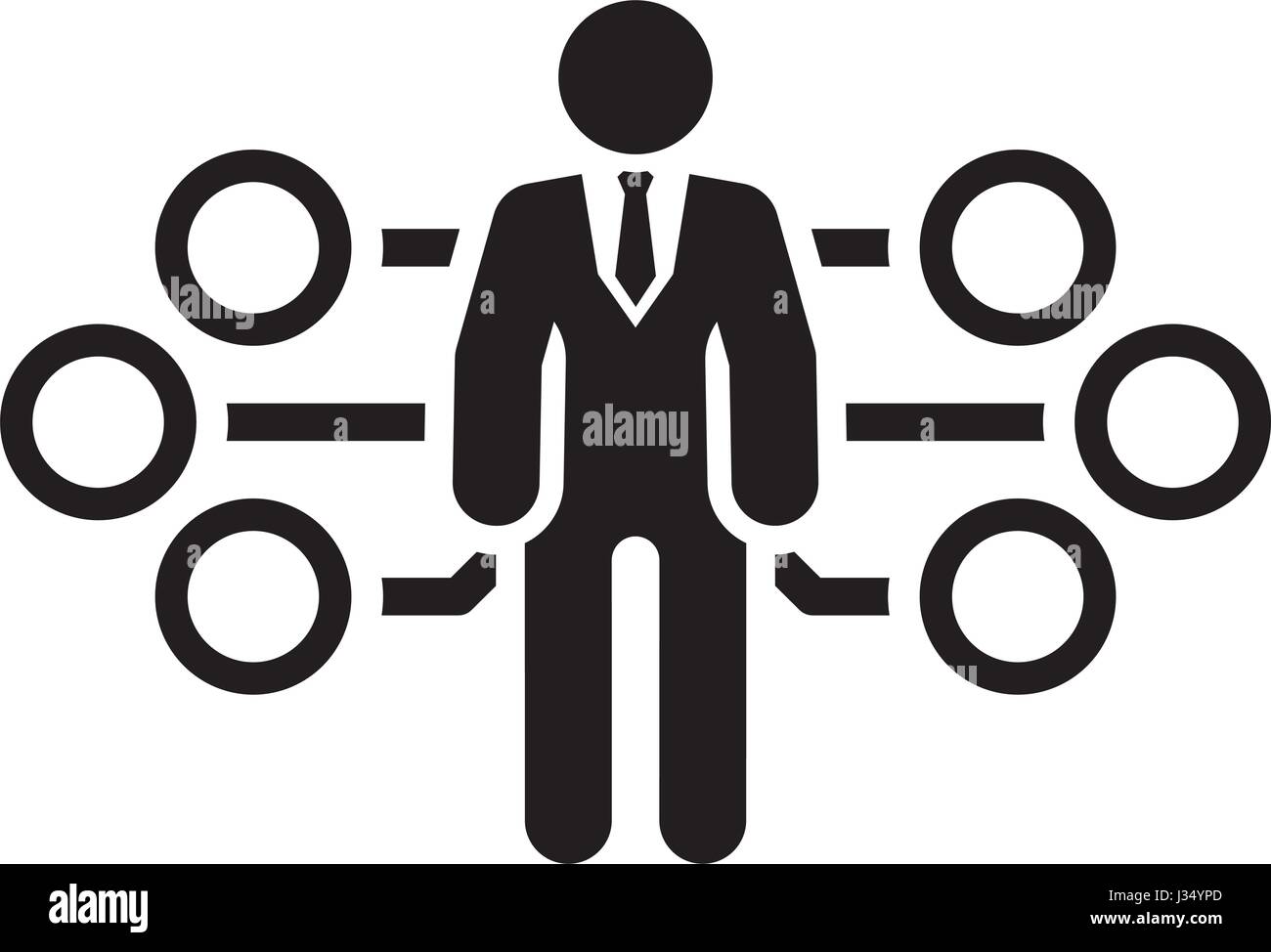 Flow Management Icon. Flat Design Stock Vector Image & Art - Alamy