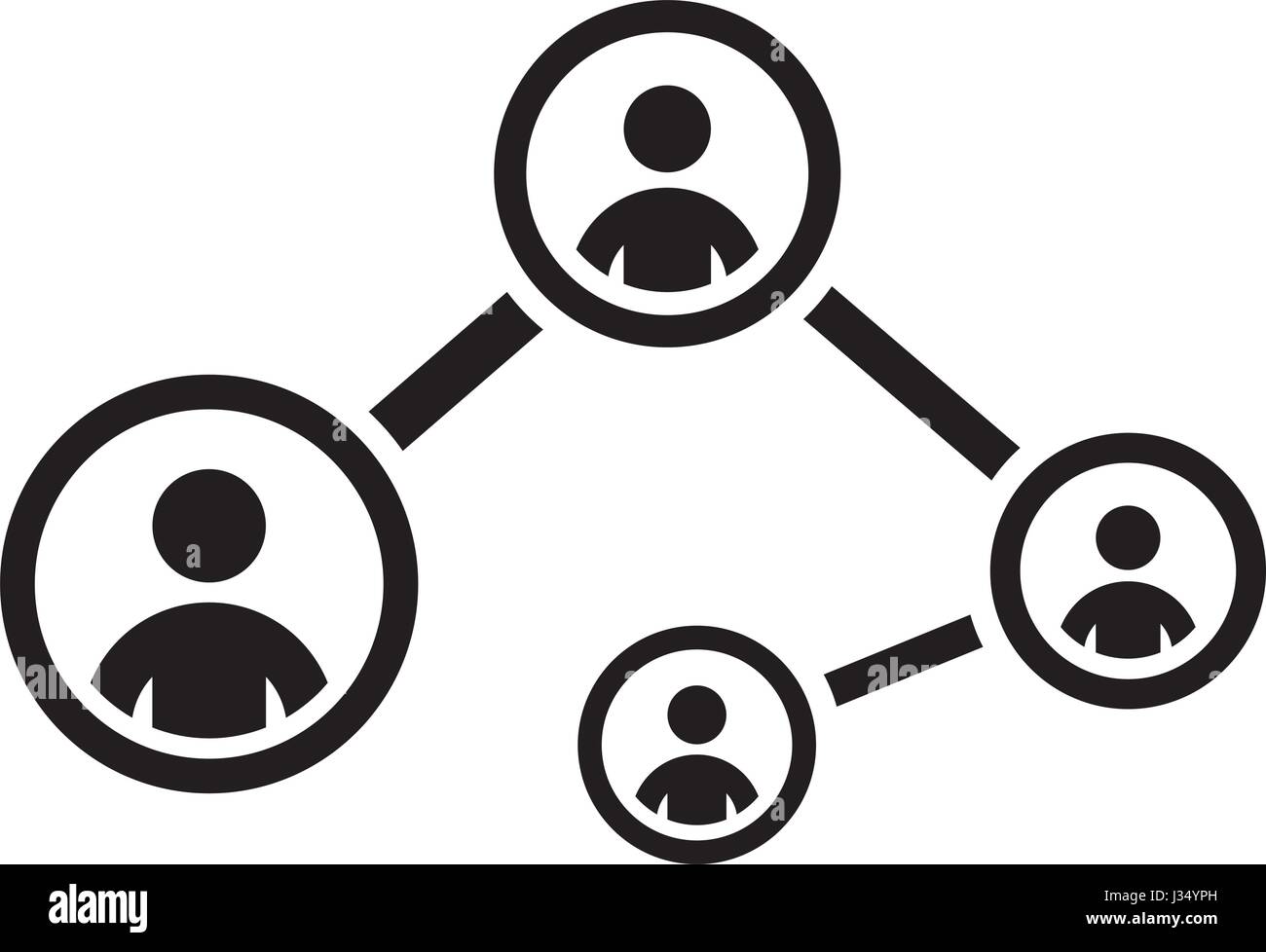 Social Connections Icon. Flat Design Stock Vector Image & Art - Alamy