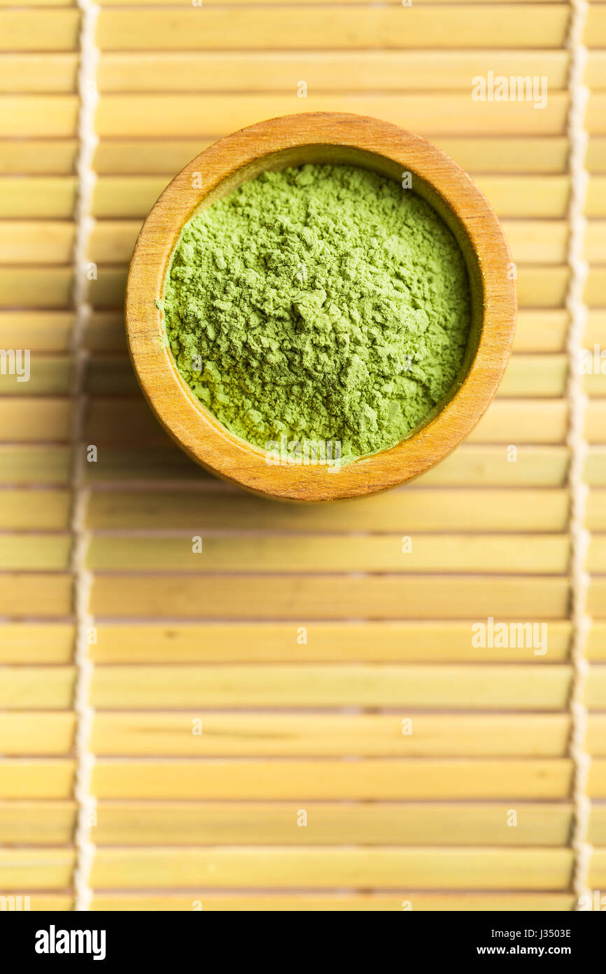 Matcha powder overhead hi-res stock photography and images - Alamy