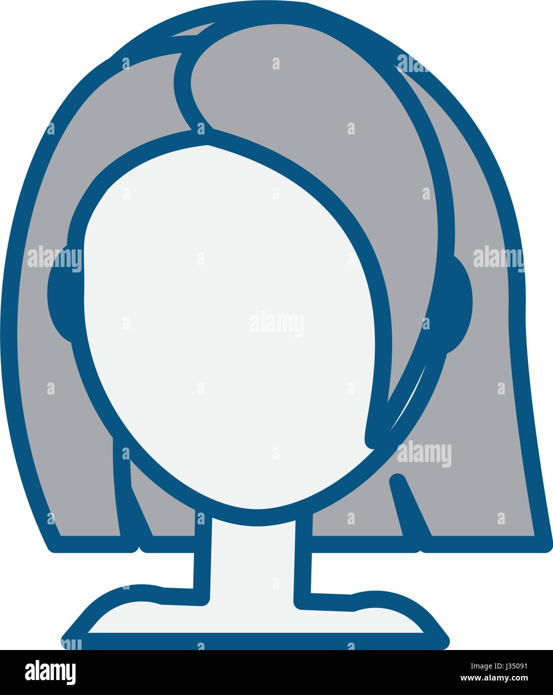 Woman faceless head Stock Vector Image & Art - Alamy